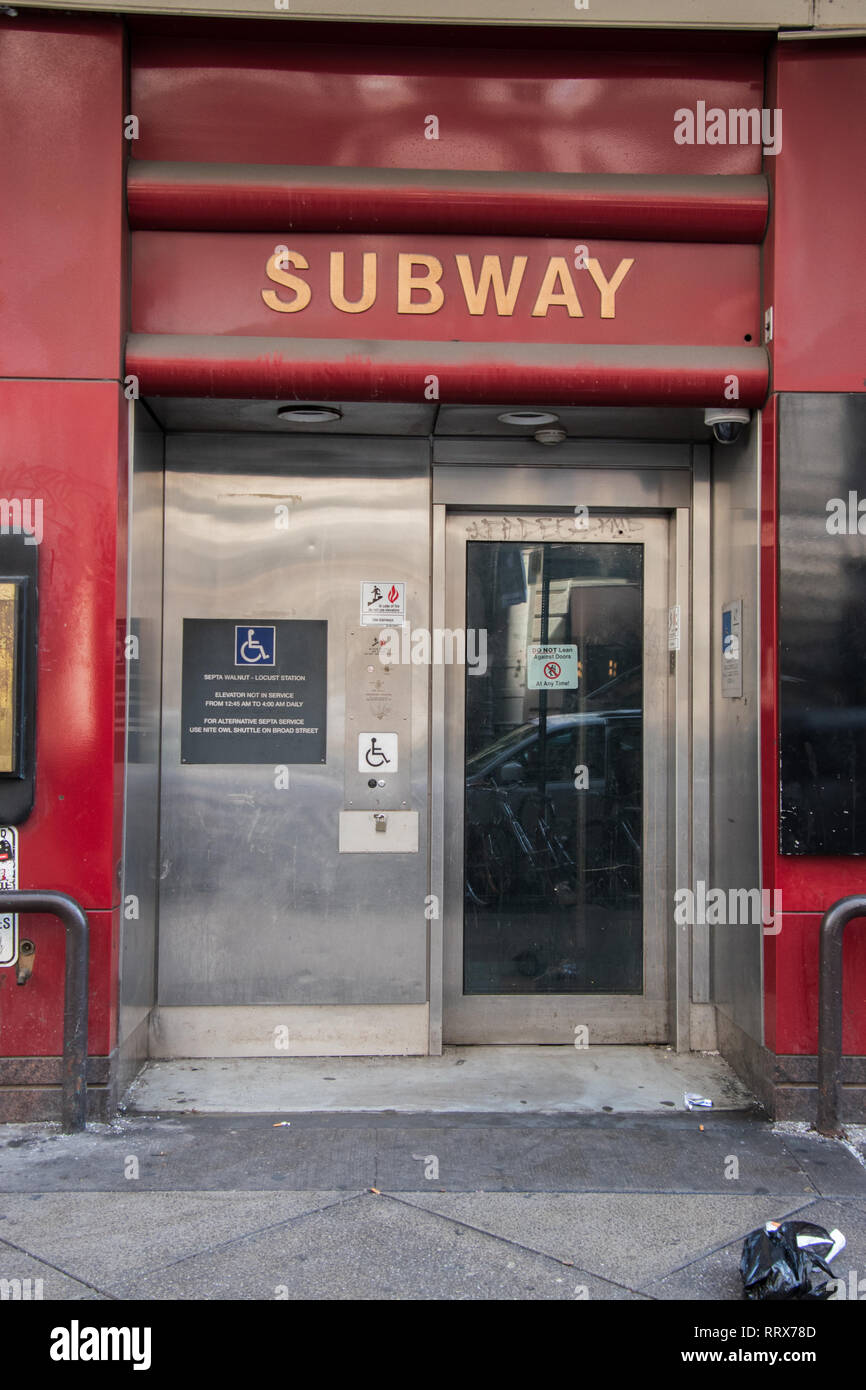 Philly subway hi-res stock photography and images - Alamy