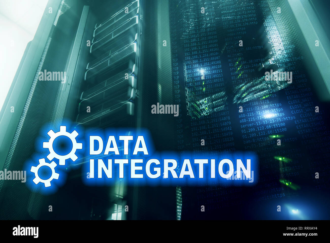 Data integration background hi-res stock photography and images - Alamy