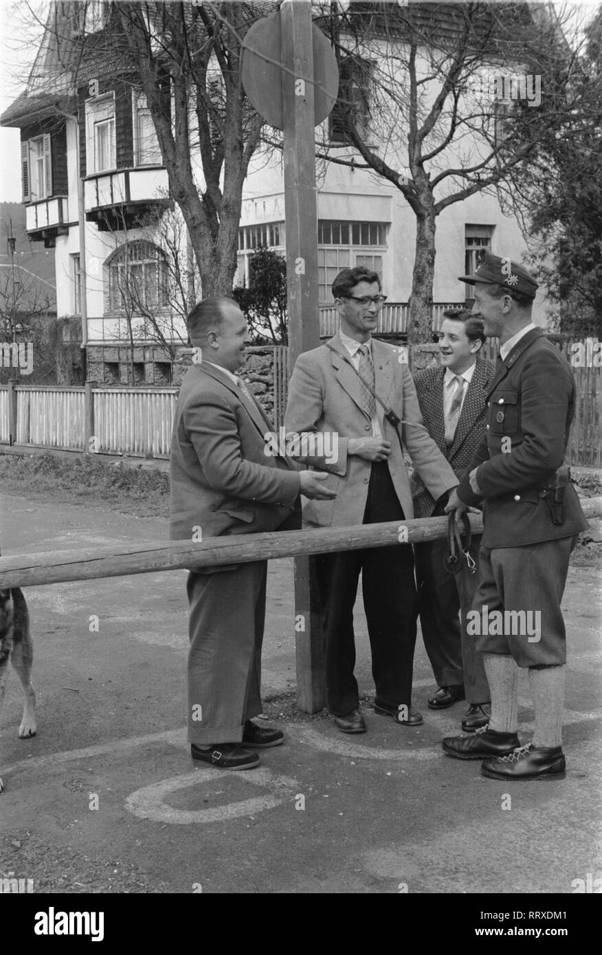 Germany - Deutschland, Bayern, Bayerischer Wald, Beamter, Zöllner ...