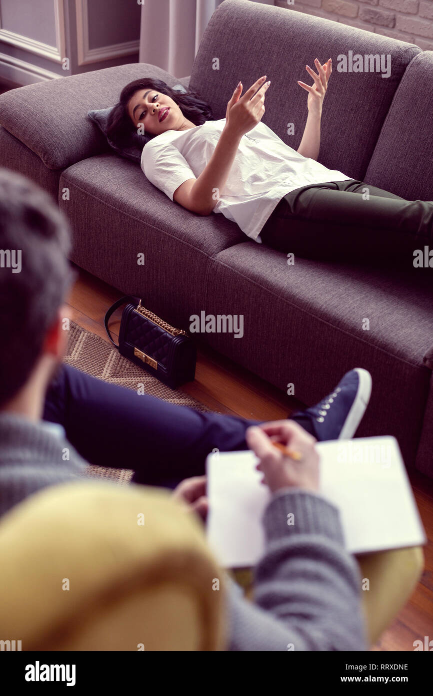 Doctor consultation stressed woman hi-res stock photography and images ...