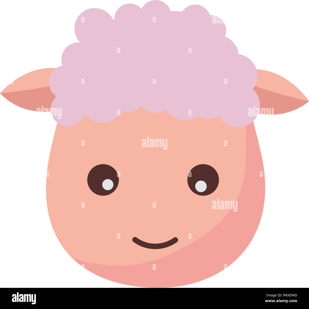 sheep face animal Stock Vector Image & Art - Alamy
