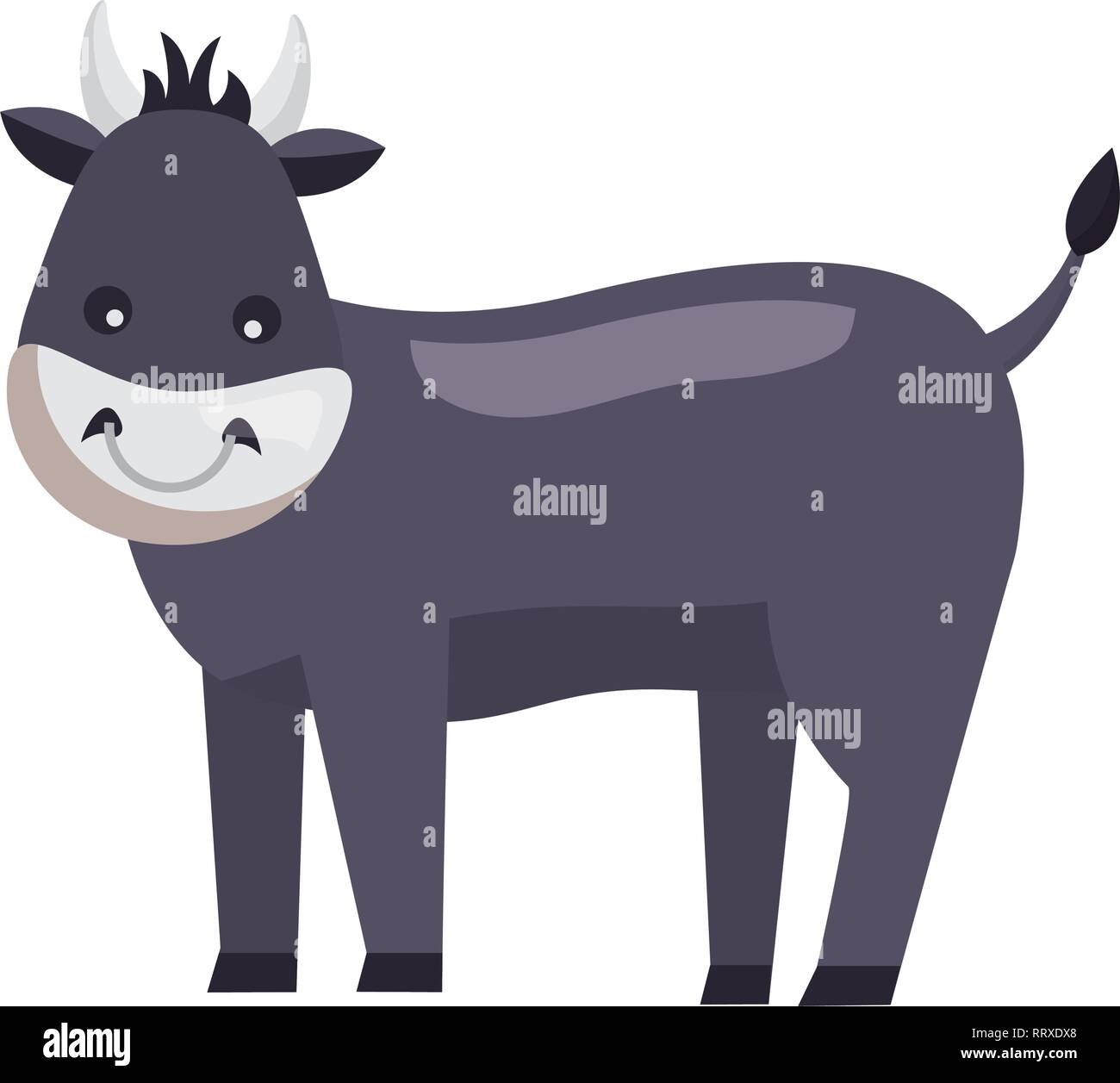 bull farm animal Stock Vector Image & Art - Alamy