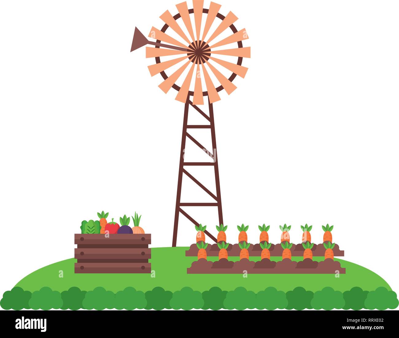 windmill farm fresh Stock Vector Image & Art - Alamy