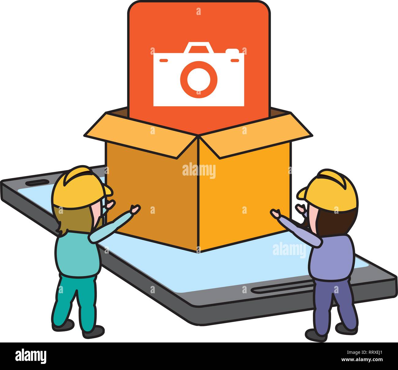 mobile app development Stock Vector Image & Art - Alamy