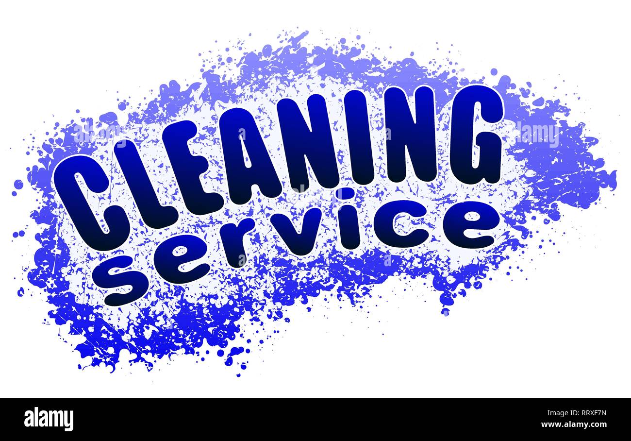 cleaning service blue tones design for logo or other use Stock Vector ...