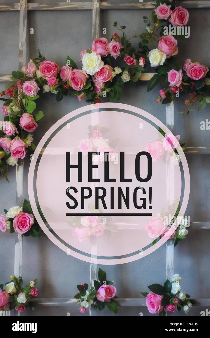 Hello spring hi-res stock photography and images - Alamy