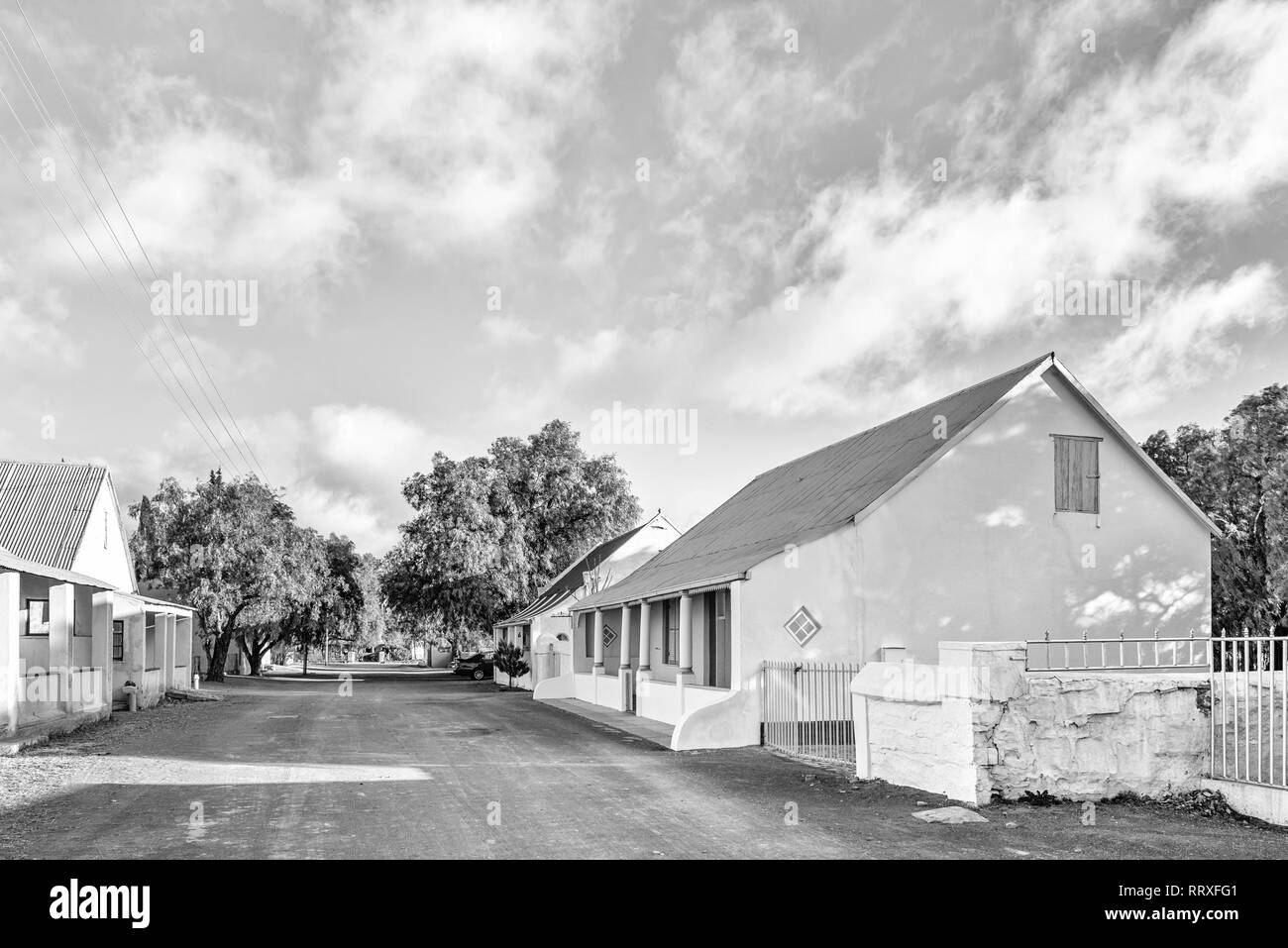 VICTORIA WEST, SOUTH AFRICA, AUGUST 7, 2018: A street scene, with ...