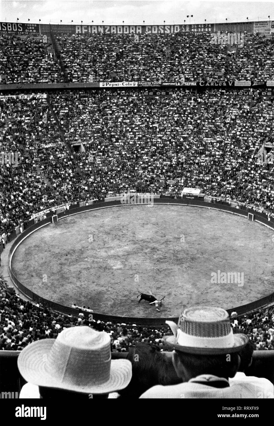 Bullfighting mexico city mexico Black and White Stock Photos & Images ...