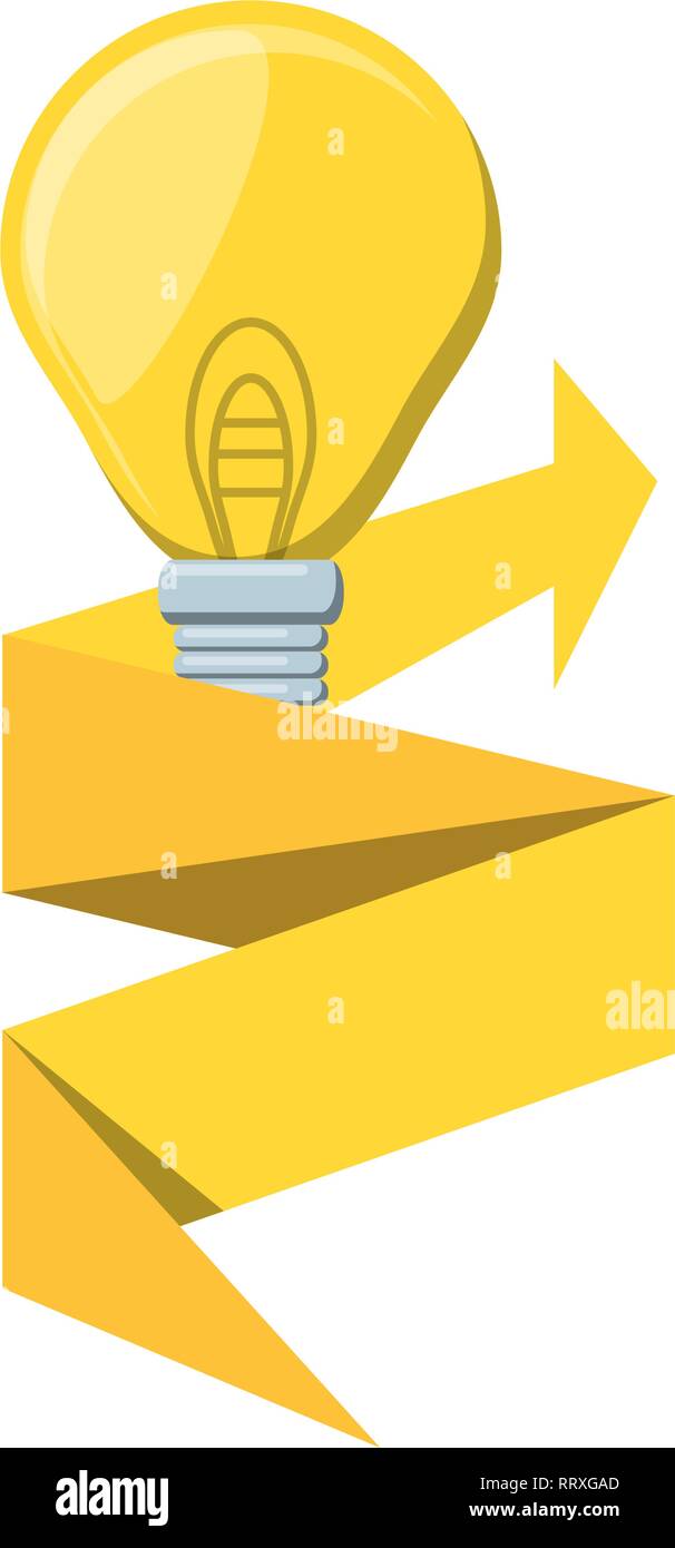 light bulb with arrow up isolated icon vector illustration design Stock ...