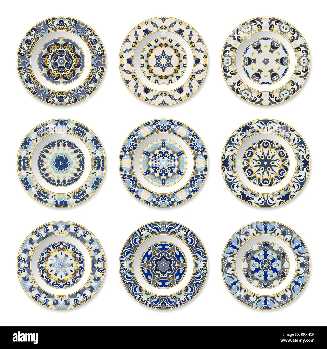 Decorative bowl top view Stock Vector Images - Alamy