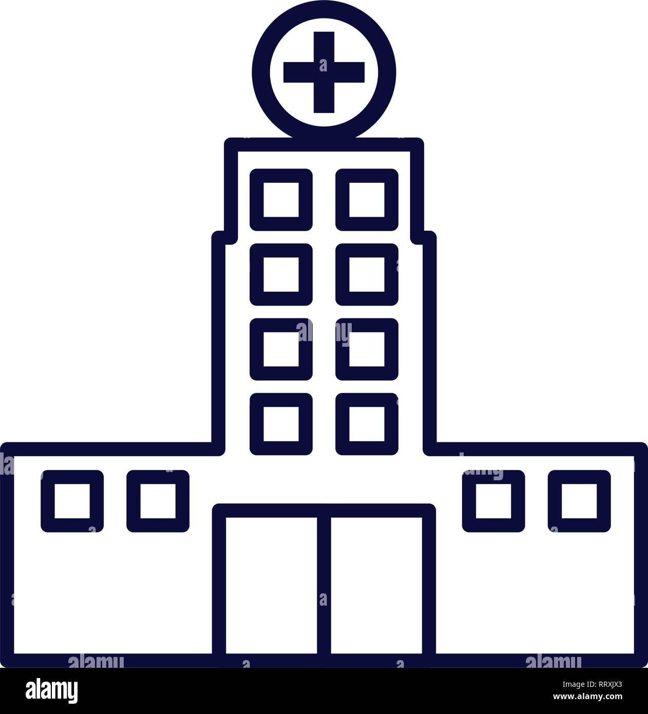 hospital structure isolated icon vector illustration design Stock ...