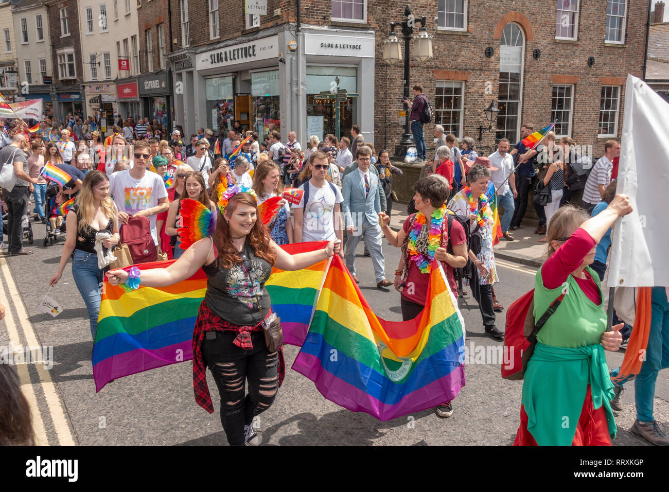 Gay pride march parade lgbt hi-res stock photography and images - Alamy