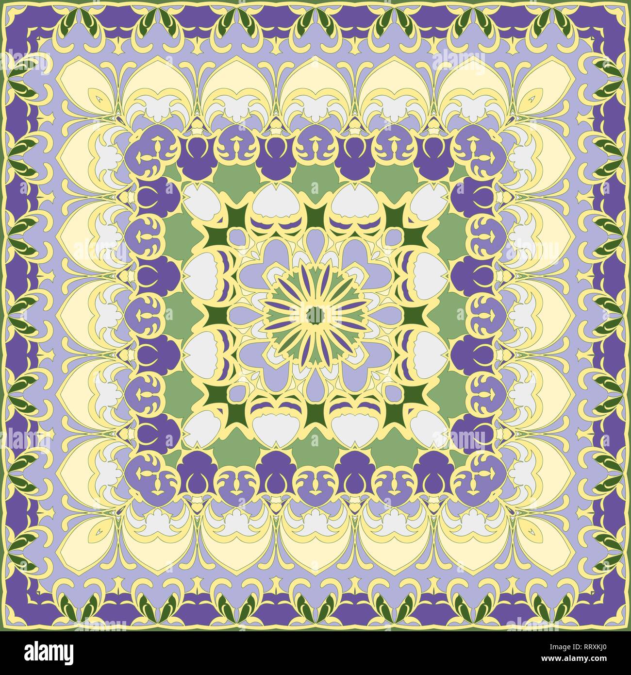 Large square handkerchief Stock Vector Images - Alamy