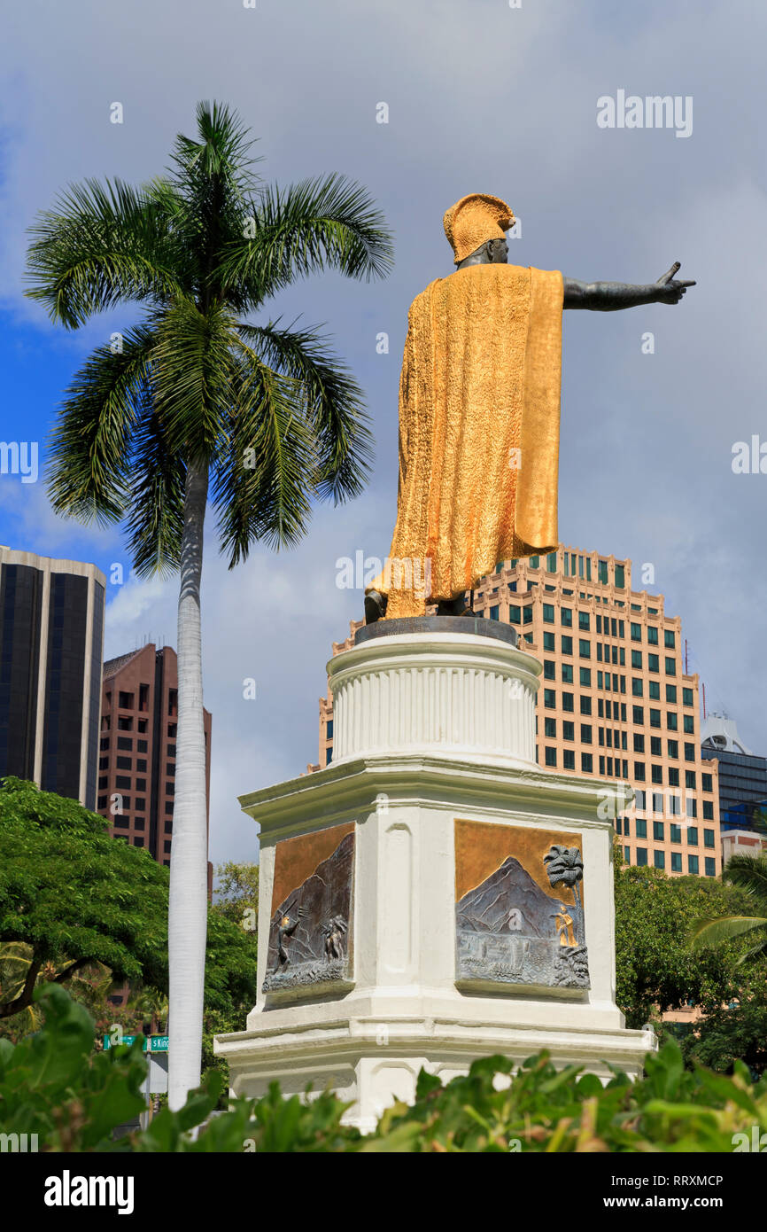 Hawaii oahu honolulu king kamehameha hi-res stock photography and ...