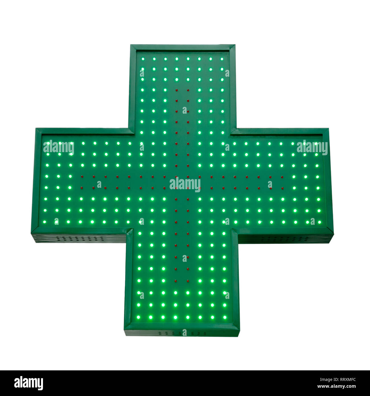 green medicine cross isolated on white background. for design Stock ...