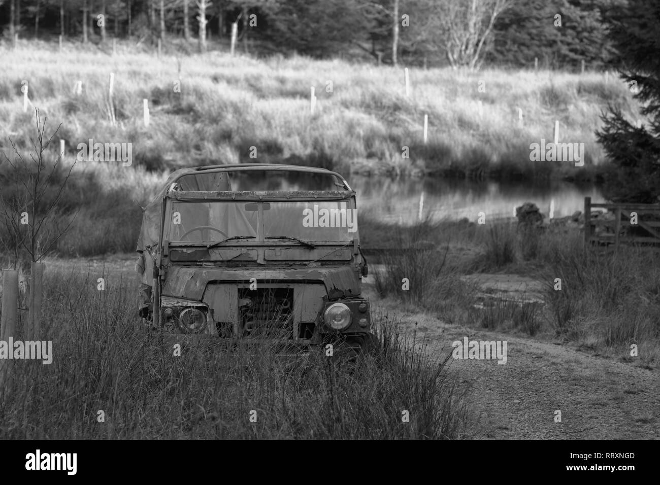 Classic landrover Black and White Stock Photos & Images - Alamy