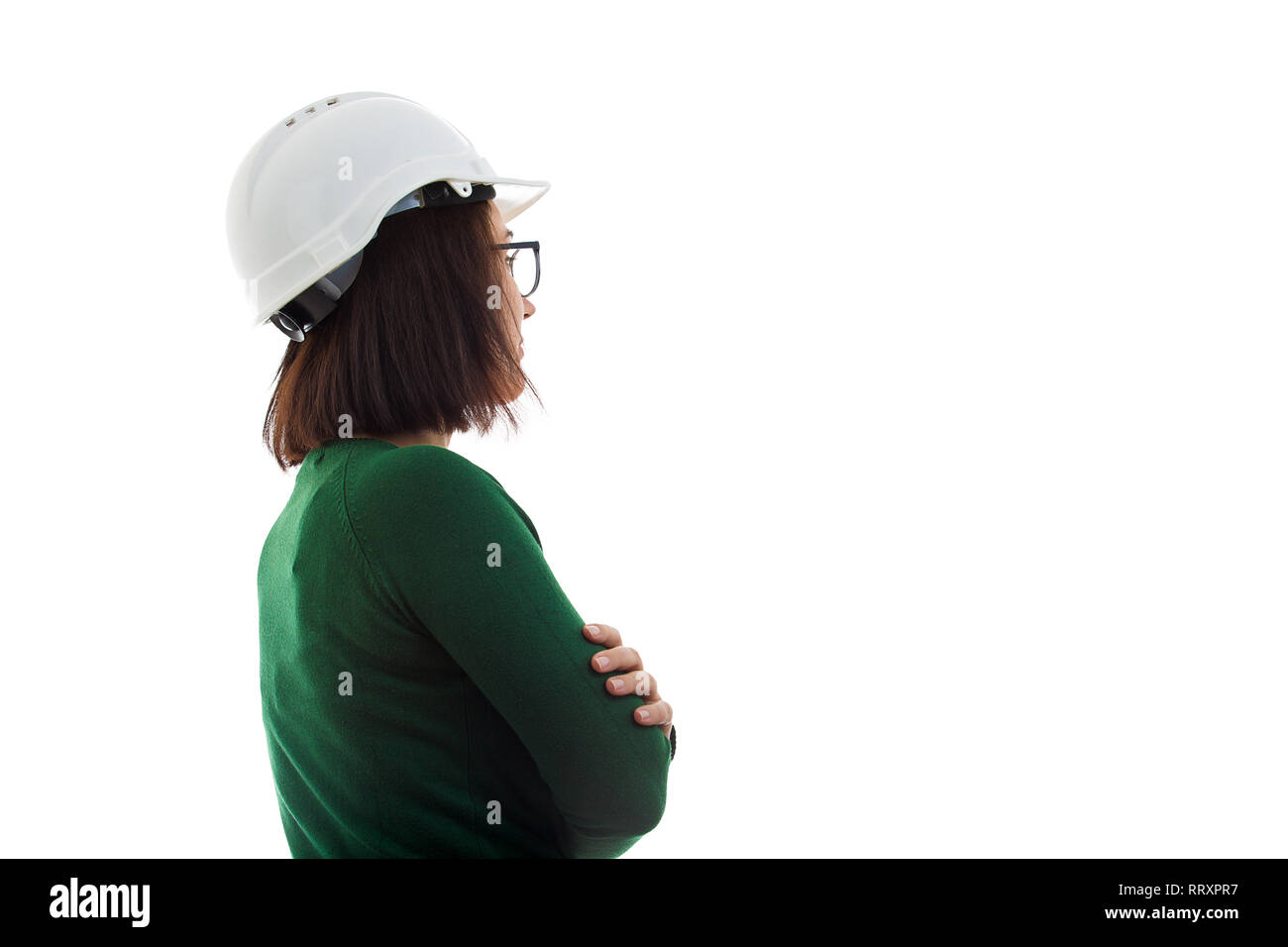 Back view portrait woman engineer hi-res stock photography and images ...