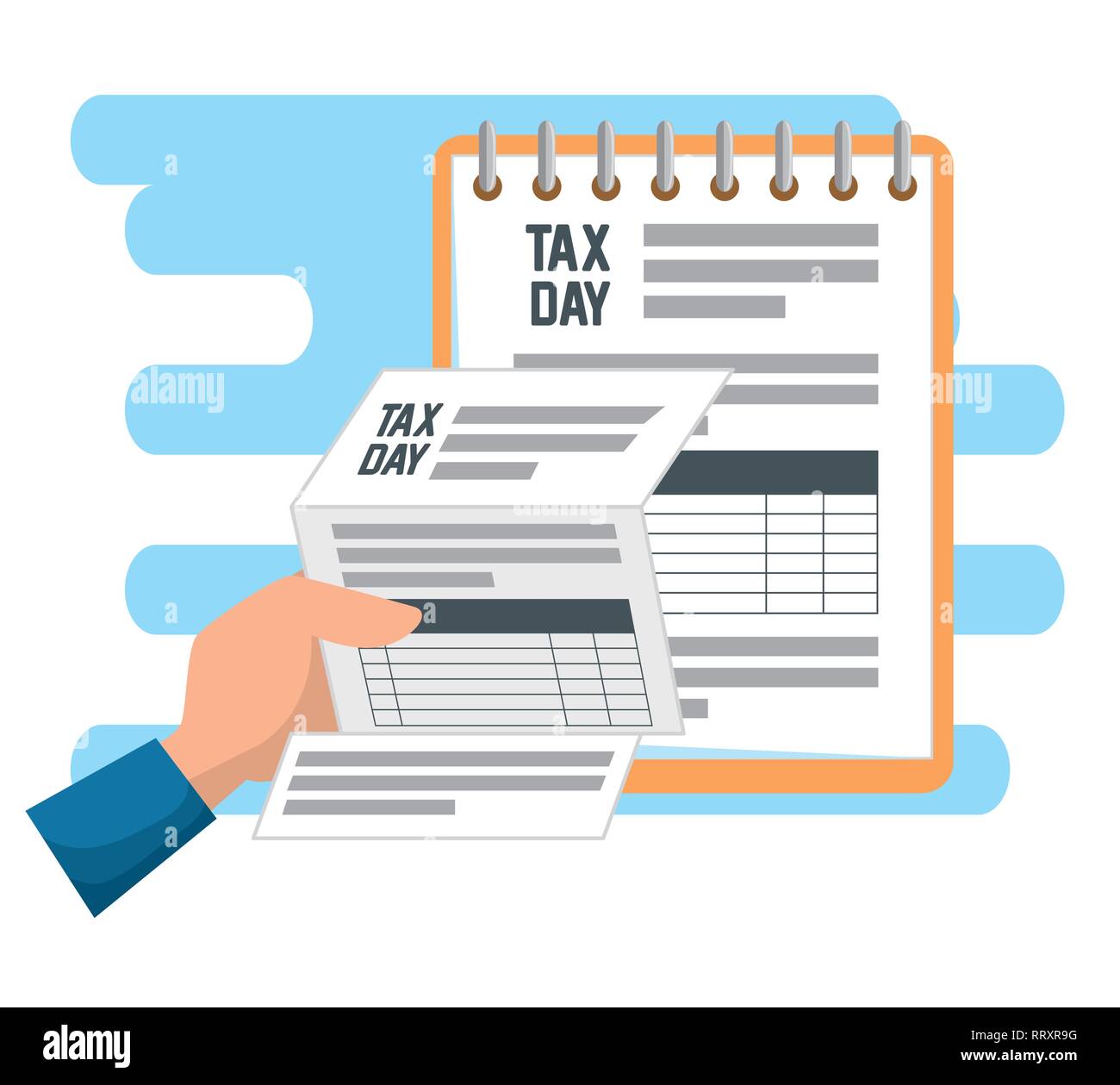 Man service tax report Cut Out Stock Images & Pictures - Alamy