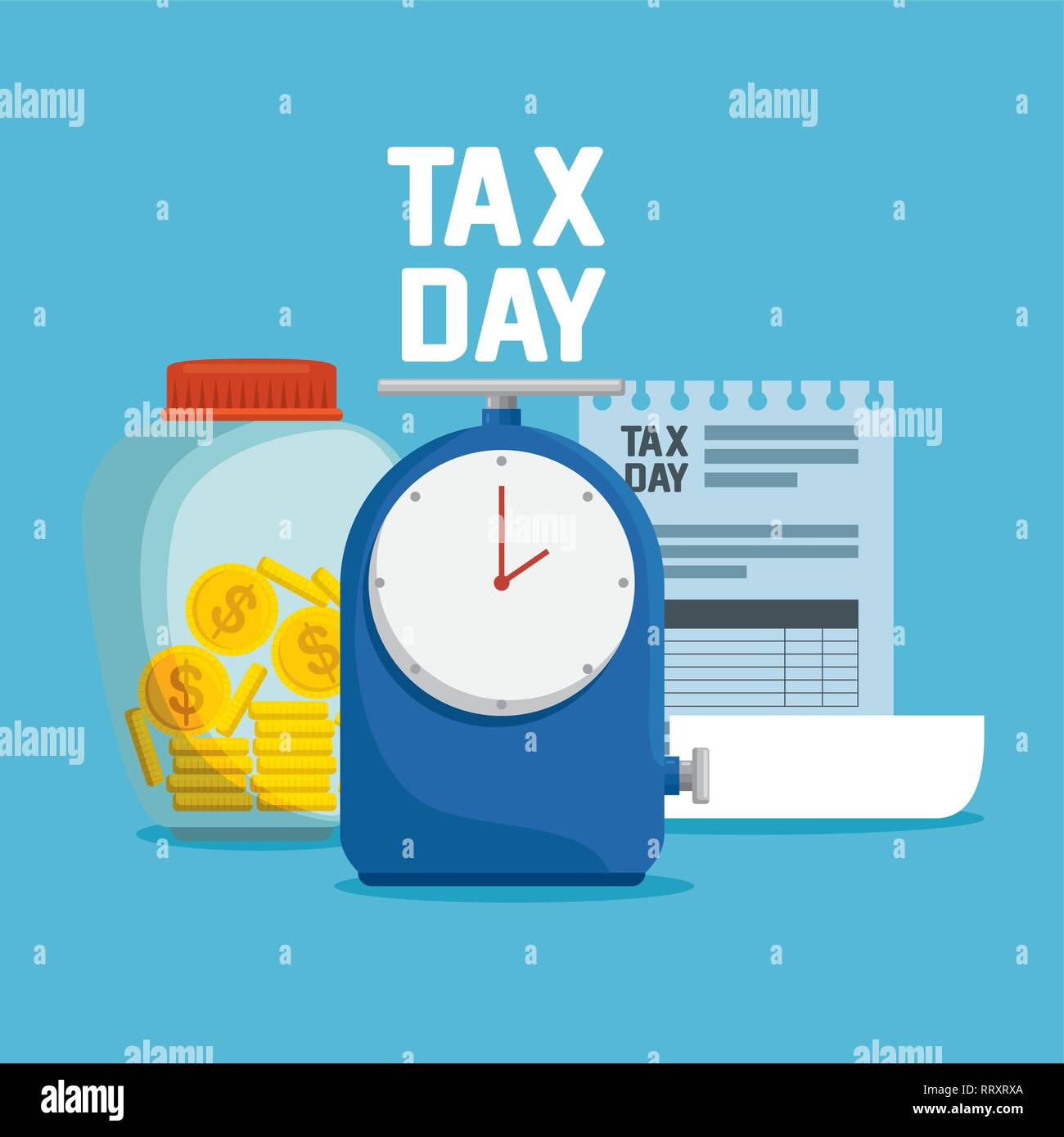 Tax document coins finance vector hi-res stock photography and images ...