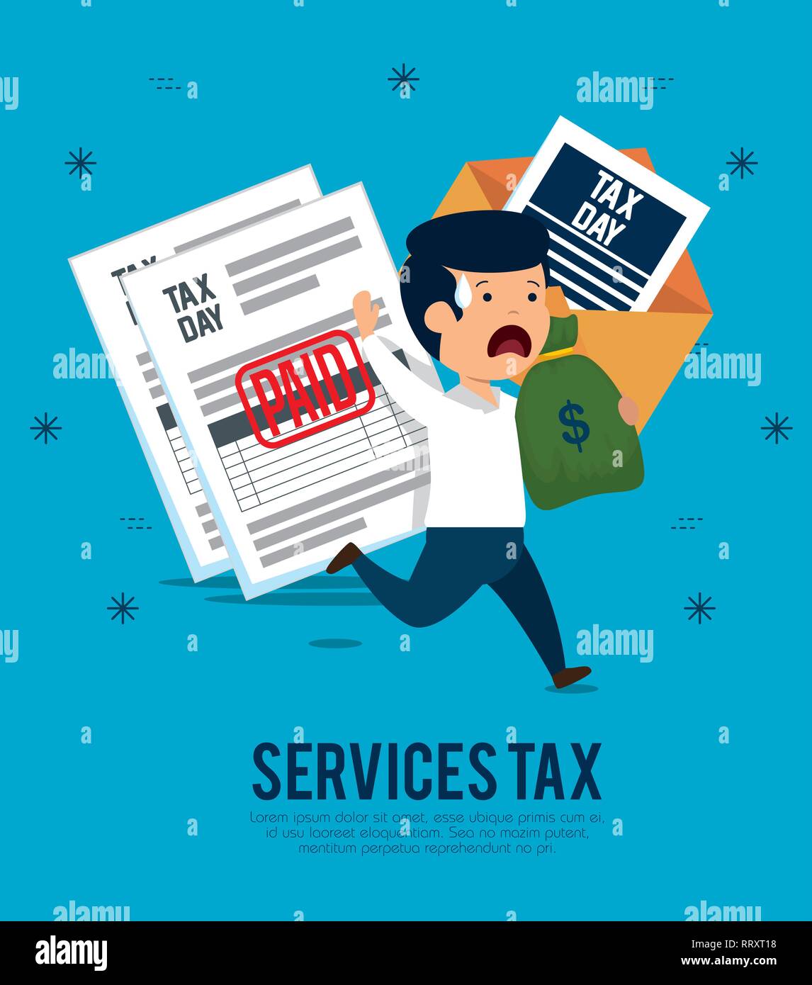 Man service tax report Stock Vector Images - Alamy