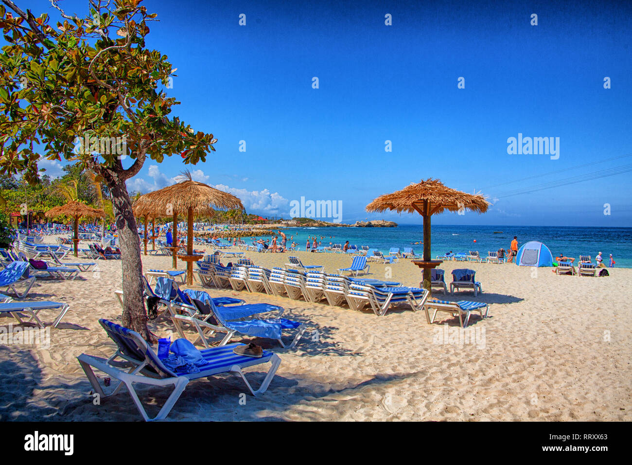 LABADEE, HAITI - February 4,, 2019: Labadee is a port located on the ...