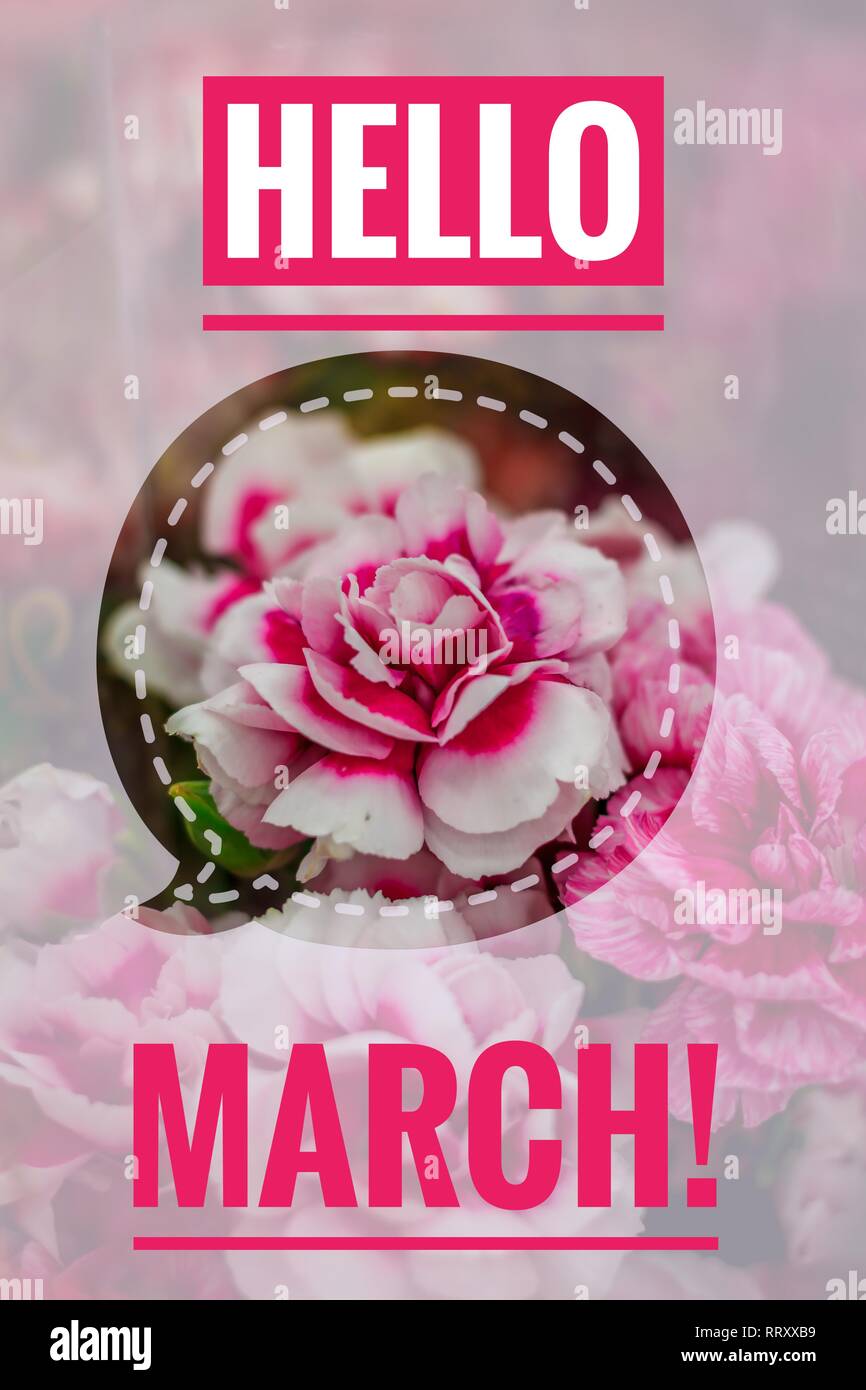 March month banner word hi-res stock photography and images - Alamy