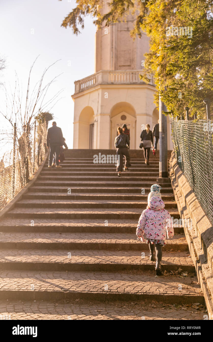 Lighthouse at brunate lake como hi-res stock photography and images - Alamy