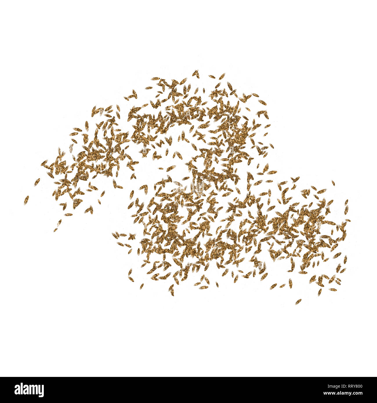 Gold Metallic paint splatter isolated on white, illustration Stock ...