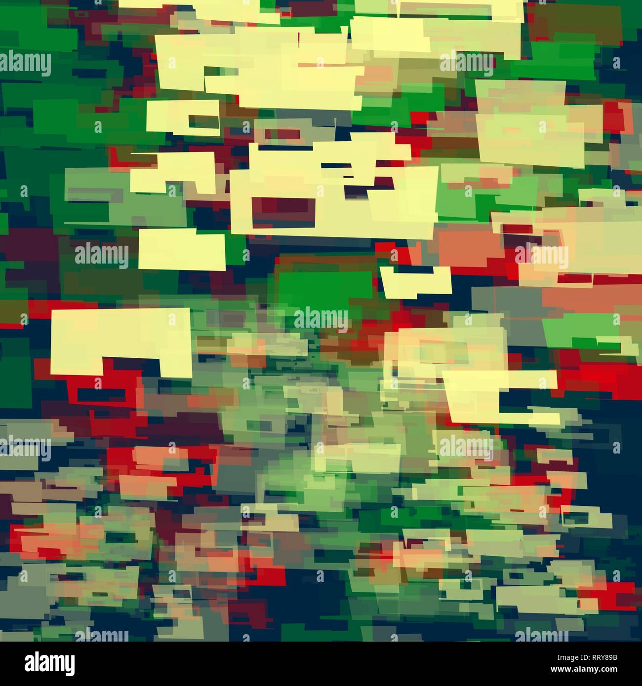 Multi-coloured block paper, electronic / futuristic design ...