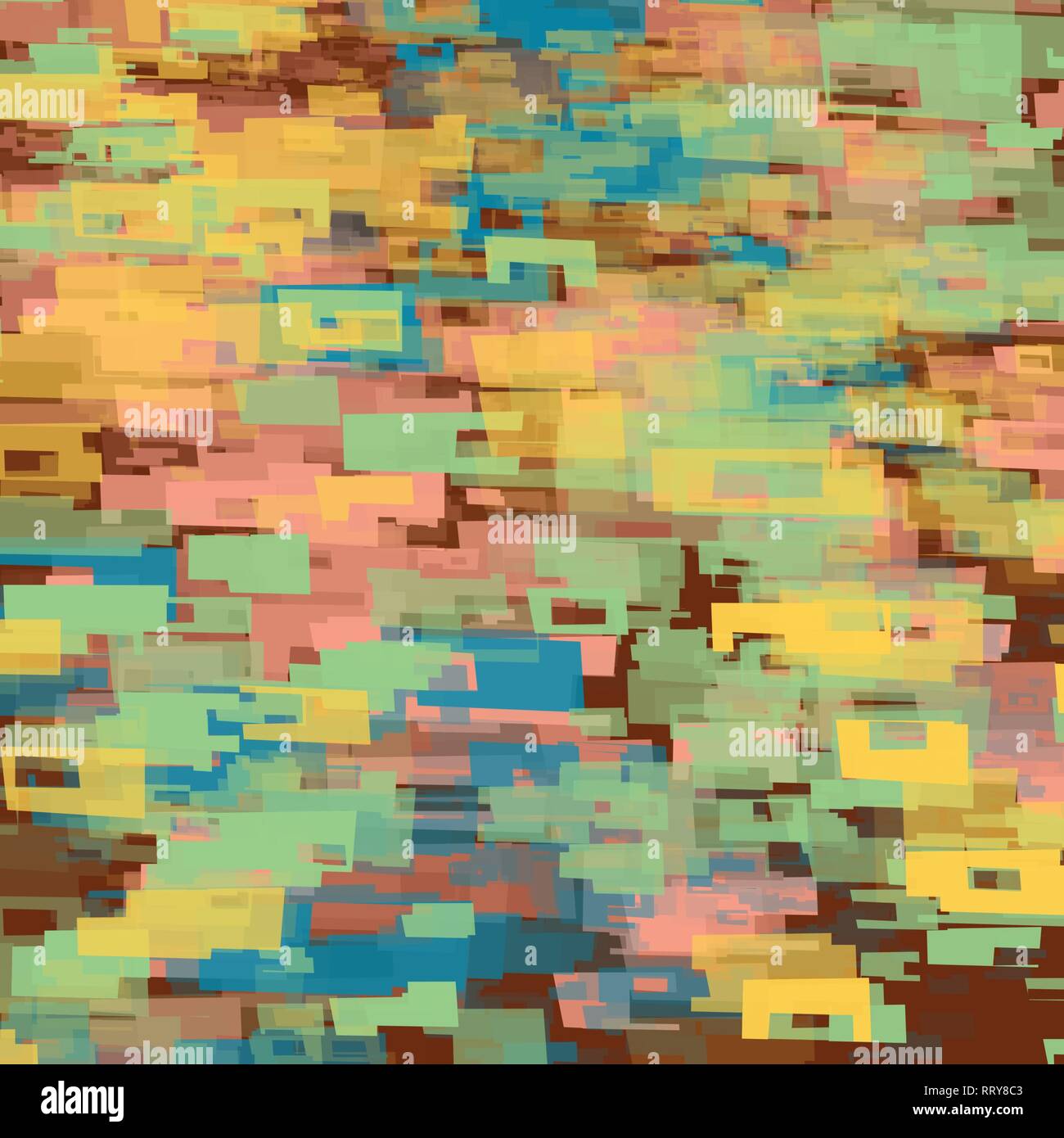 Multi-coloured block paper, electronic / futuristic design ...