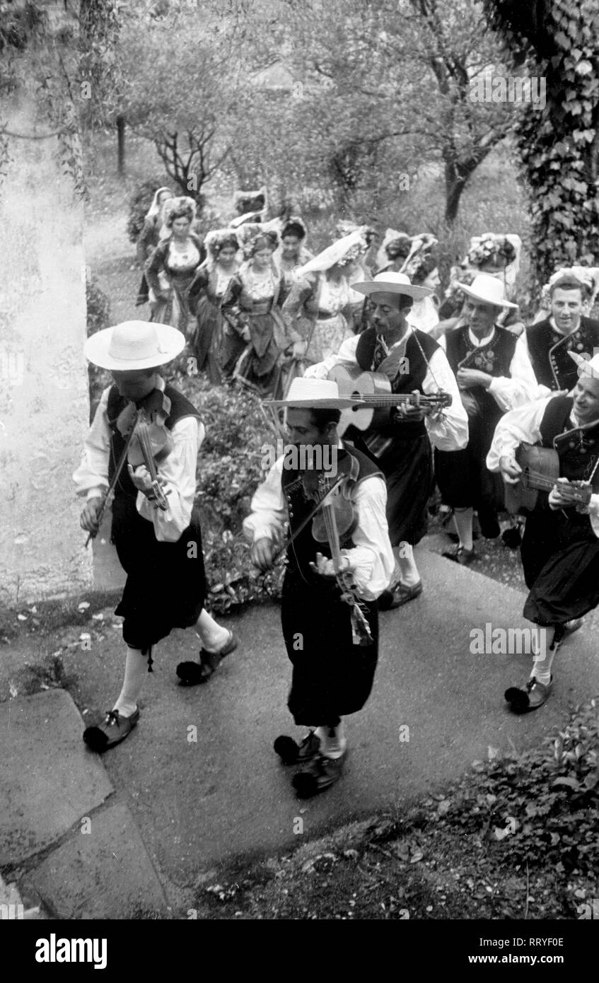 Travel to Greece - Greece - folklore group. Image date circa 1954 ...