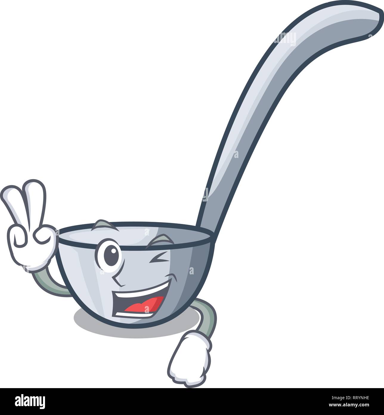 Two finger cartoon ladles a on the shelf Stock Vector Image & Art - Alamy