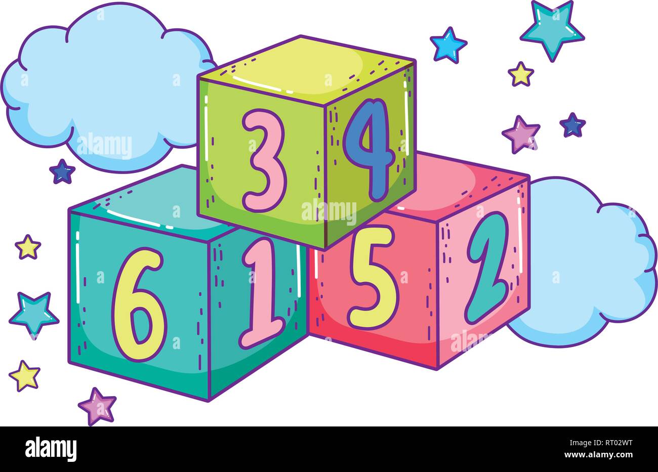 Floating numbers Stock Vector Images - Alamy