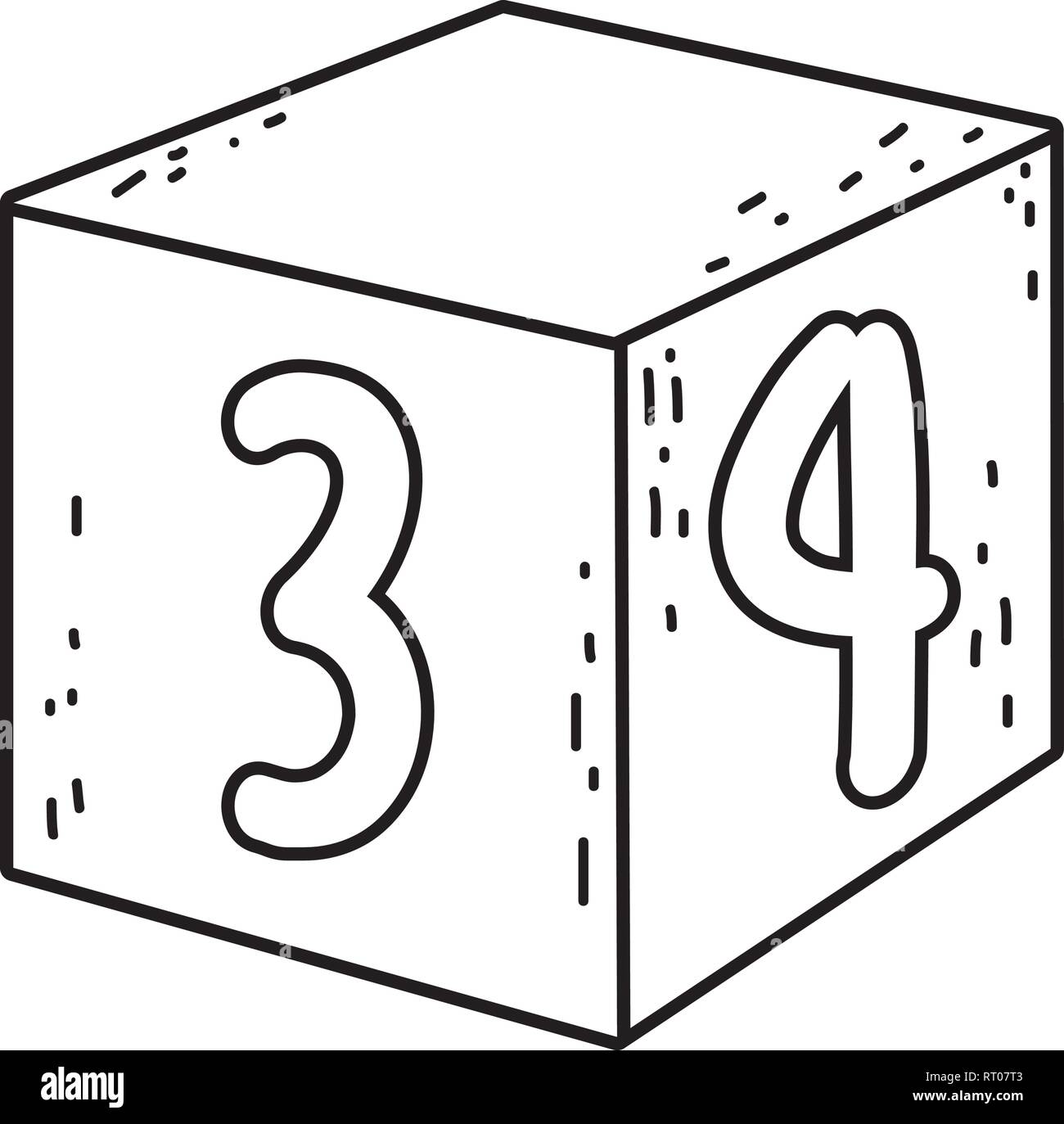 block with number toy Stock Vector Image & Art - Alamy