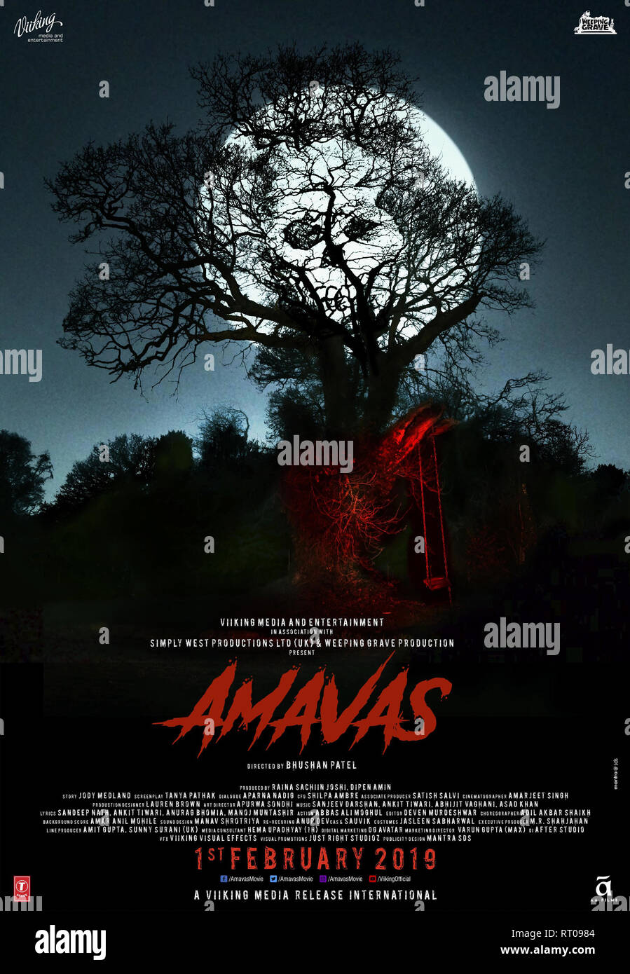 AMAVAS, Indian poster, 2019. © UniGlobe Entertainment /courtesy Everett ...