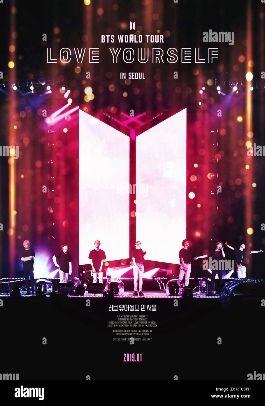 BTS WORLD TOUR: LOVE YOURSELF IN SEOUL, poster, South Korean boy band ...