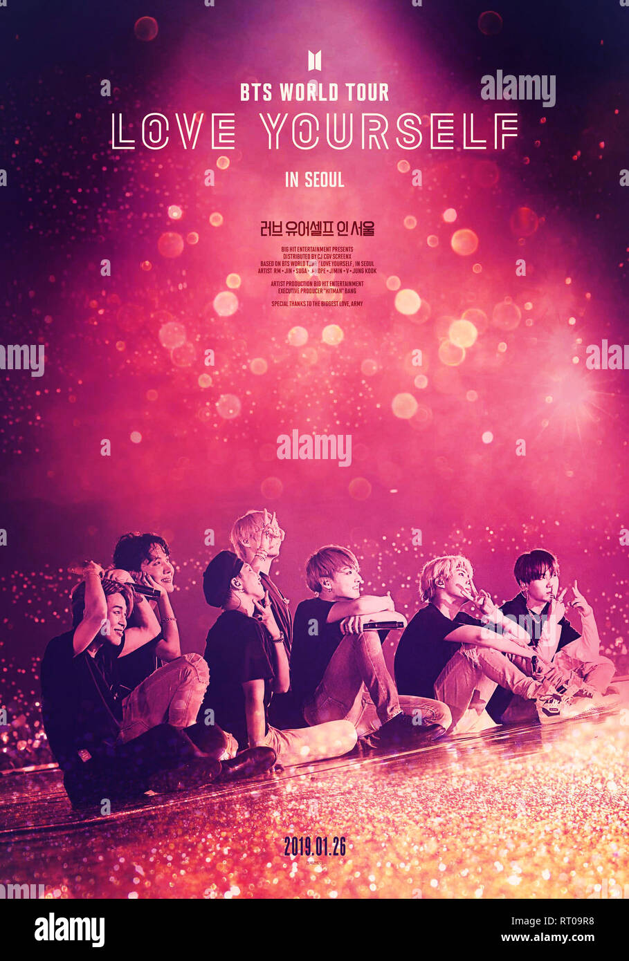 BTS WORLD TOUR: LOVE YOURSELF IN SEOUL, poster, South Korean boy band ...