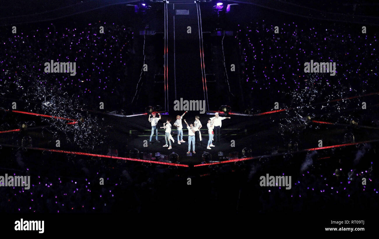 BTS WORLD TOUR: LOVE YOURSELF IN SEOUL, South Korean boy band BTS on ...
