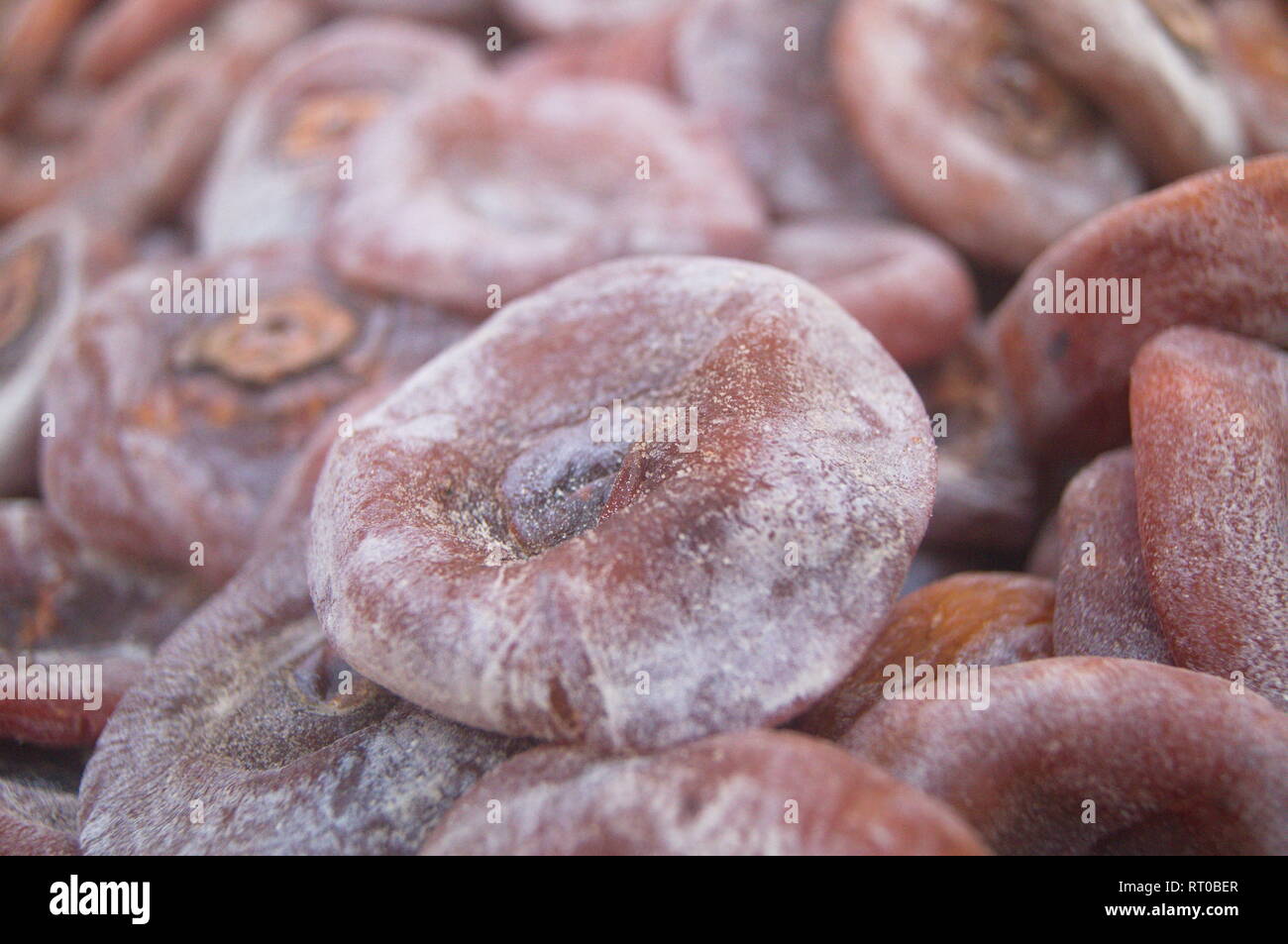 Delicious dried persimmon Stock Photo - Alamy