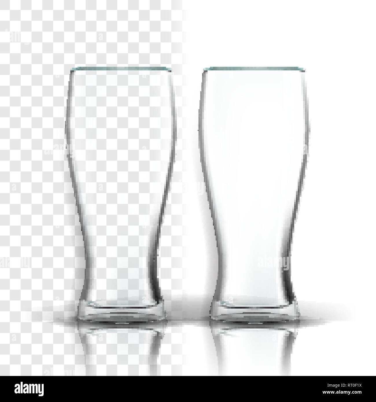 Transparent Glass Vector. Purity Symbol. Empty Clear Glass Cup. For ...