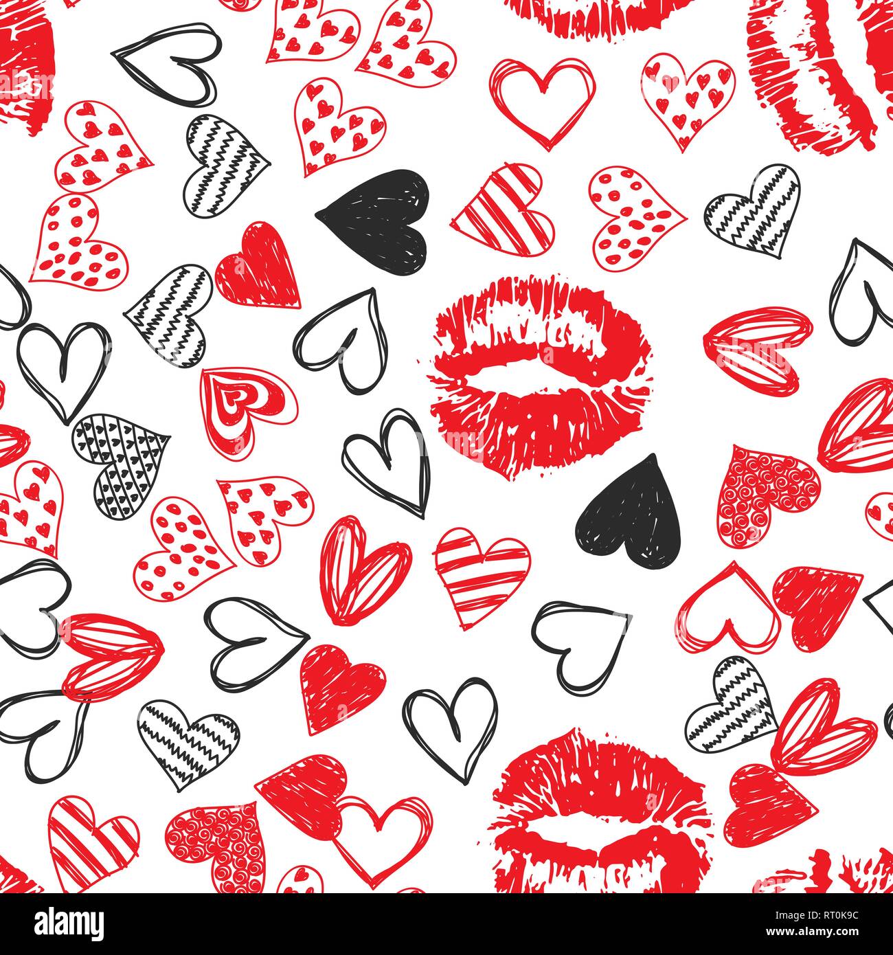 Seamless love pattern collection hi-res stock photography and images ...