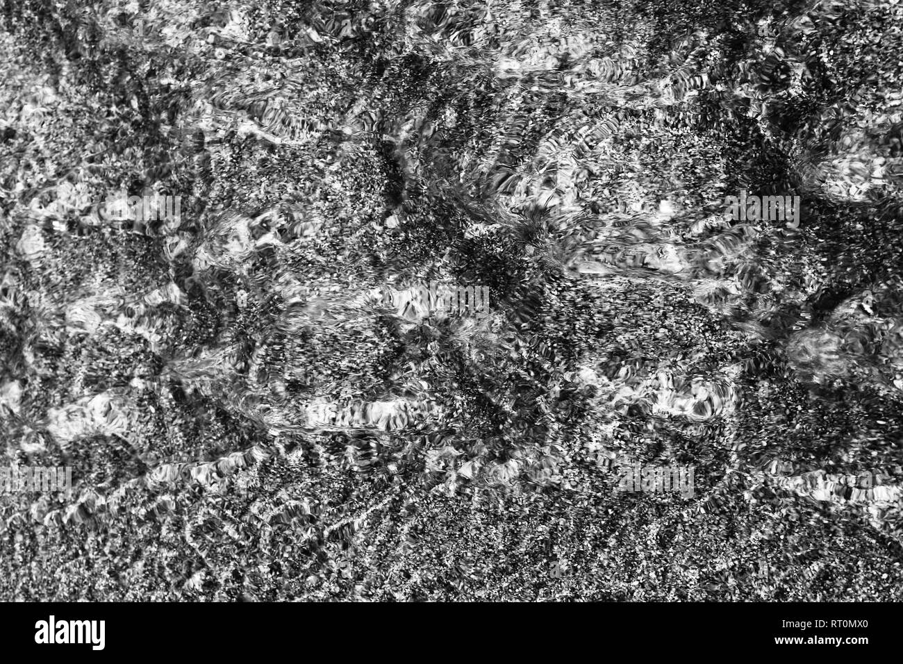 Dynamic water texture Black and White Stock Photos & Images - Alamy