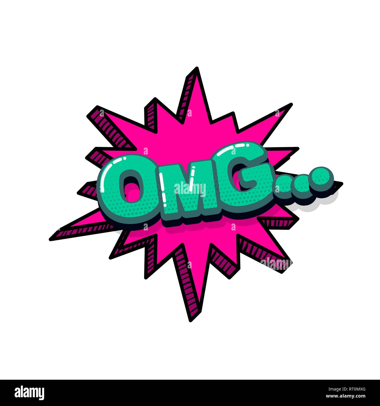 Omg wow pop art Cut Out Stock Images & Pictures - Alamy