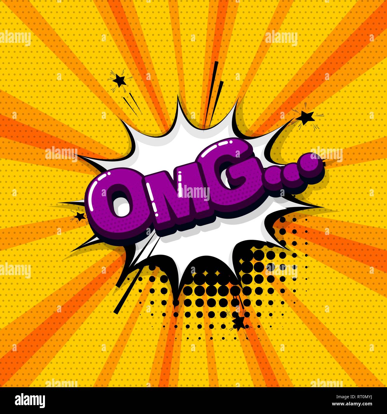 Omg wow pop art Stock Vector Images - Alamy