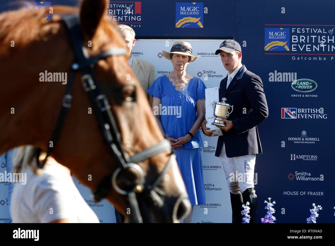 Princess Anne presented trophies to Tom McEwen, winning his first ...