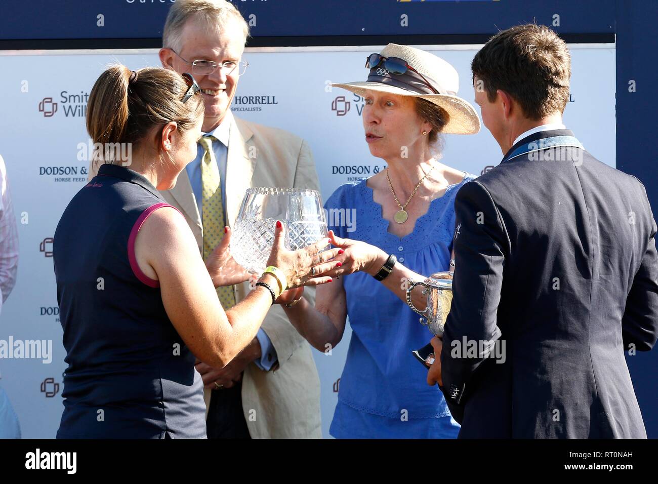 Princess Anne presented trophies to Tom McEwen, winning his first ...