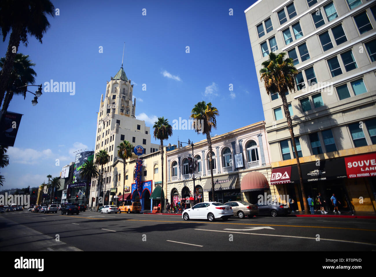 Hollywood Boulevard in Los Angeles, California Stock Photo - Alamy