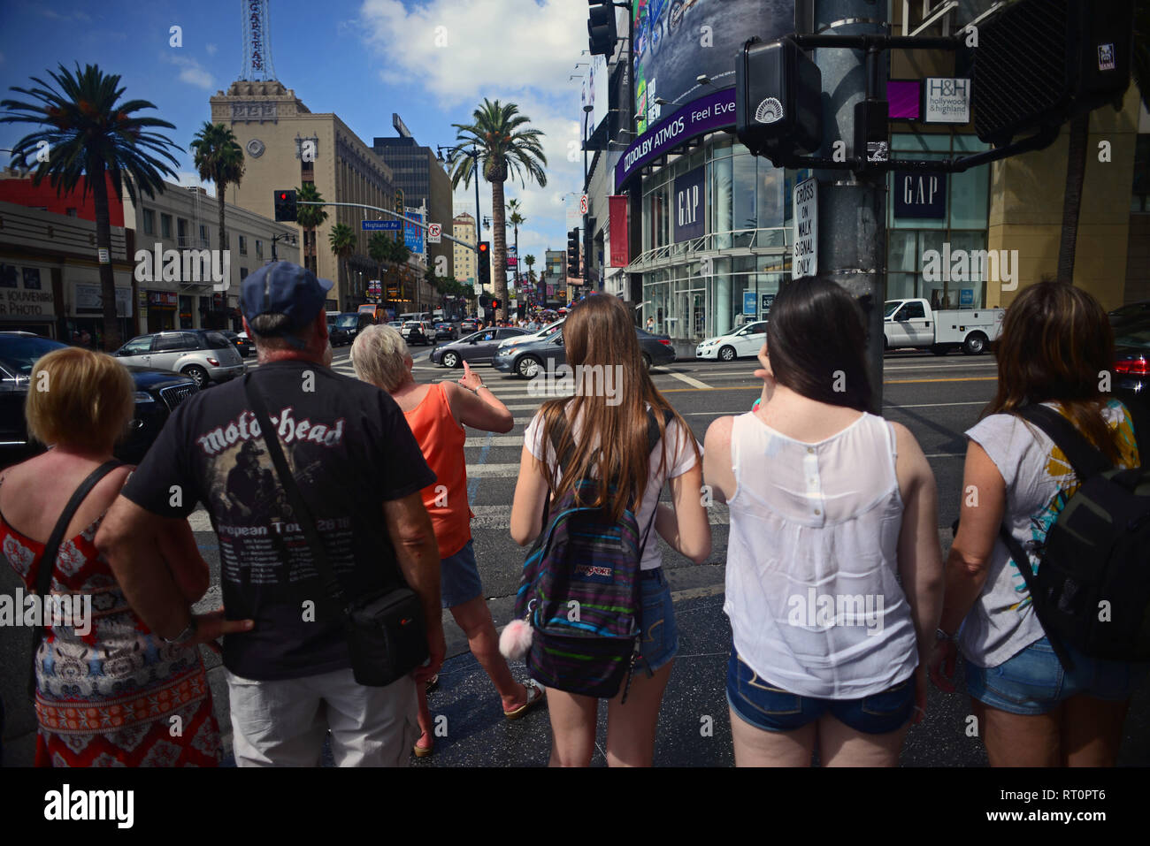 Tourists in Hollywood Walk of Fame, Los Angeles, California Stock Photo ... Tourists in Hollywood Walk of Fame, Los Angeles, California Stock Photo ...