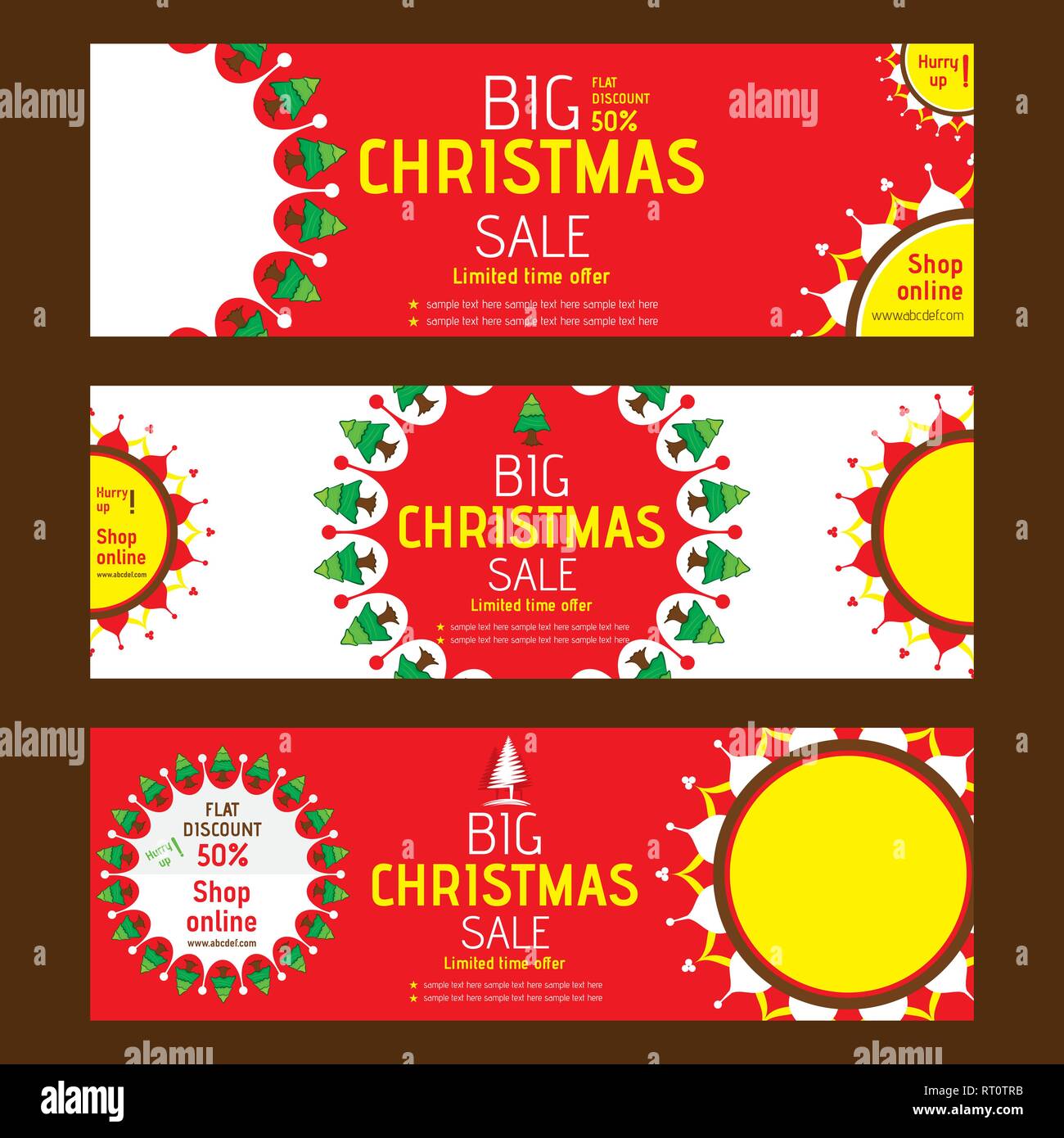Merry Christmas business promotion offer banner, Shopping concept ...