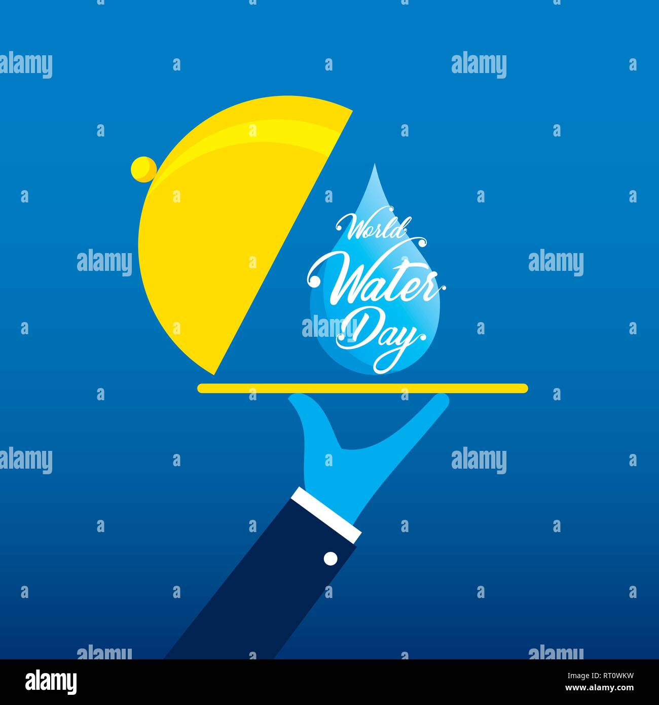 creative world water day poster or banner design Stock Vector Image ...